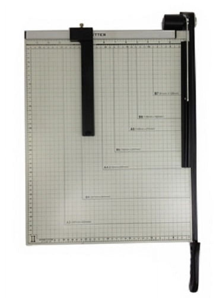 Paper Cutter Guillotine Style 15" Cut Length X 12" Inch Metal Base ...