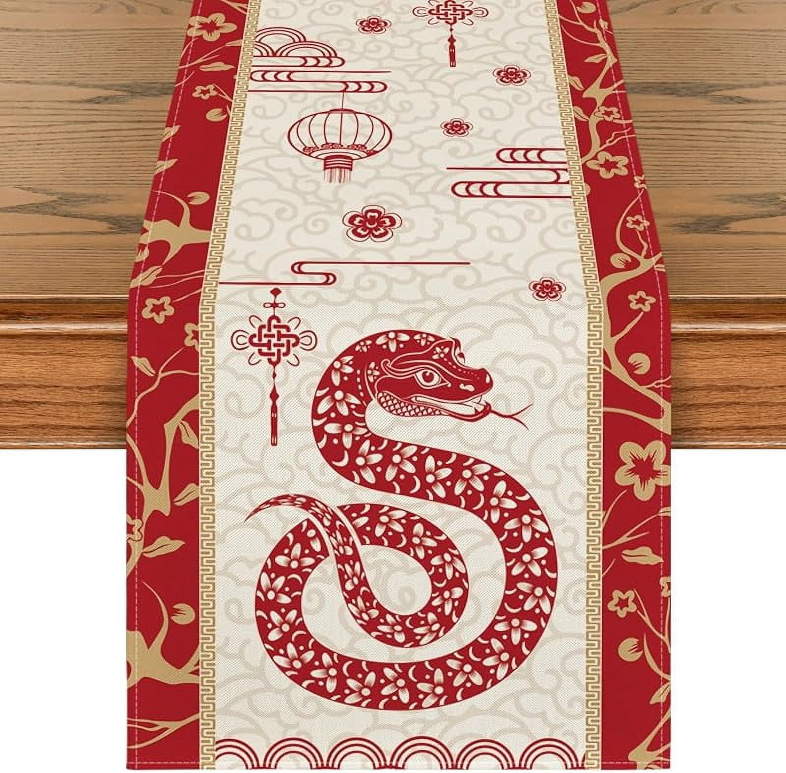 Paper Cutting Style Chinese Zodiac Snake Happy 2025 Lunar New Year ...