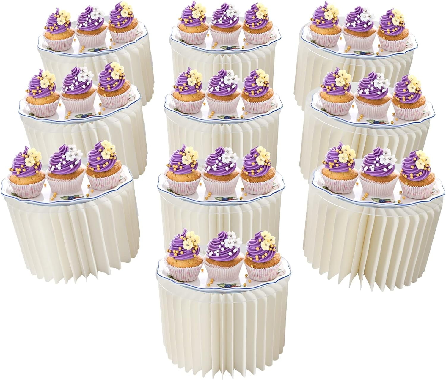 Paper Cylinder Stands For Party Cream White Thicken Wedding Centerpieces Cardboard Vases Flower ...