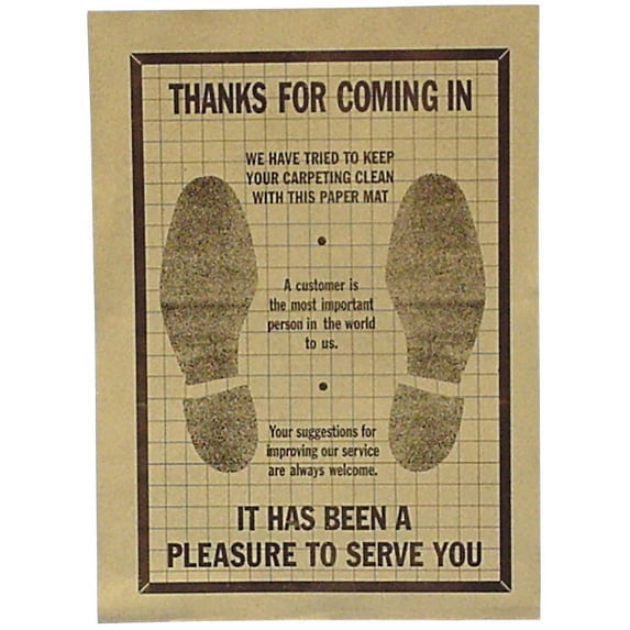 Disposable Paper Floor Mat for Cars (Box of 500) - PFM-500 - Walmart.com