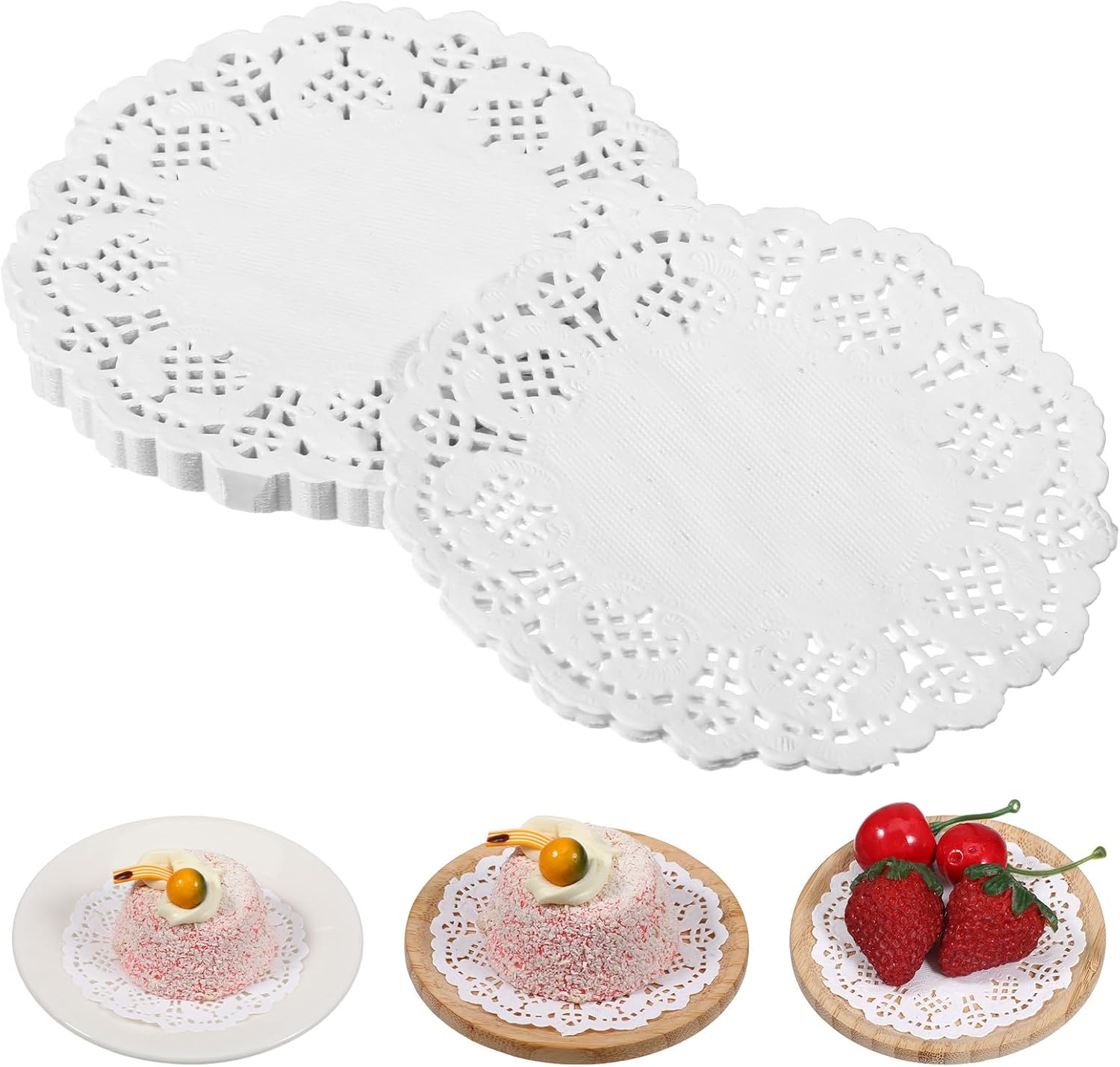 Paper Doilies, 200 Pcs 3.5 Inch Lace Doilies Paper Round Disposable ...