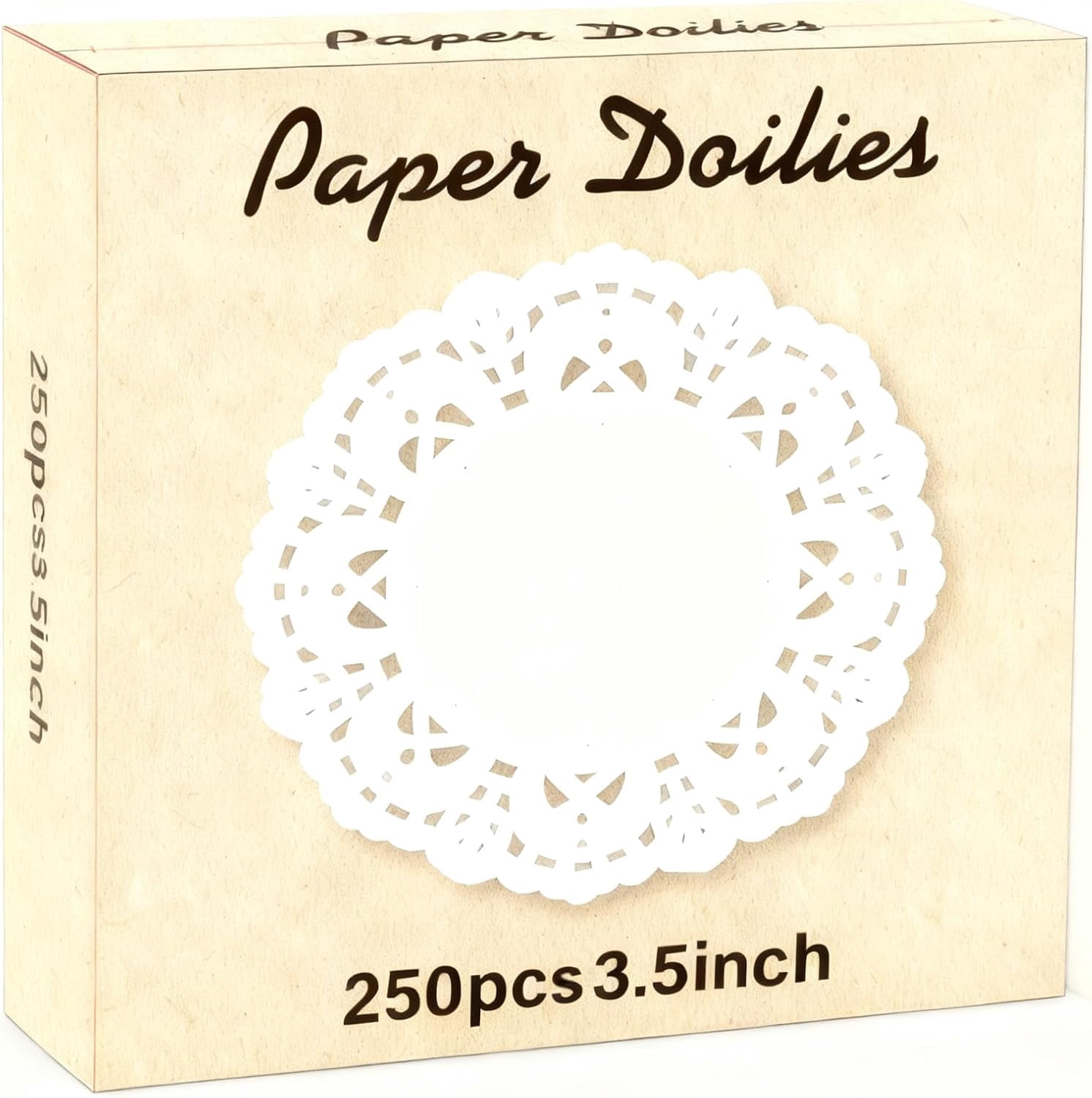 Paper Doilies, White Lace Round Decorative Doilies, 3.5 Inch Diameter ...