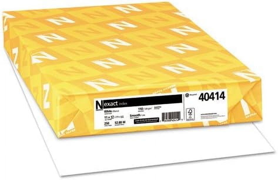 Paper - Exact Index Card Stock, 110 lbs., 11 x 17, White, 250 Sheets ...