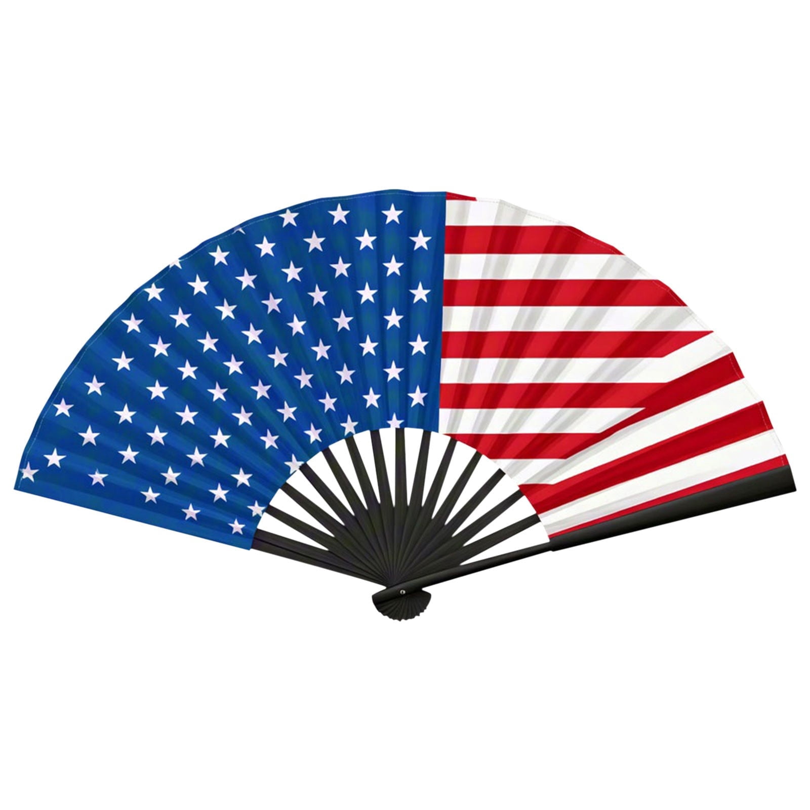 Paper Fan 4Th of July Hand Fans, Patriotic American Flag Folding Fans ...