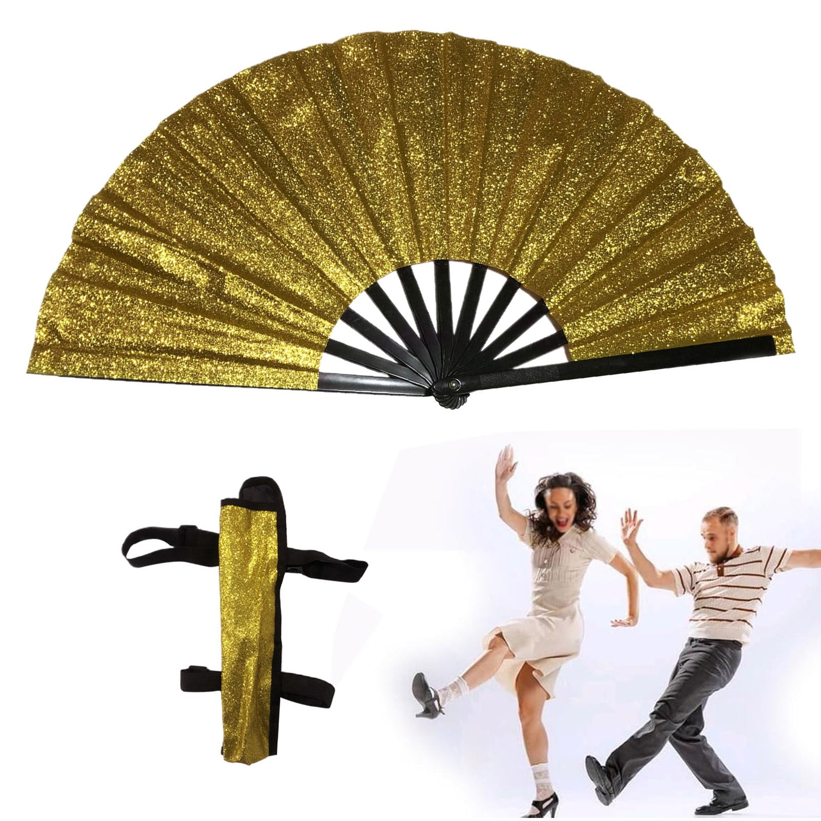 Paper Fan Set 2, Country Line Dance Hand Fans Foldable Portable Large ...