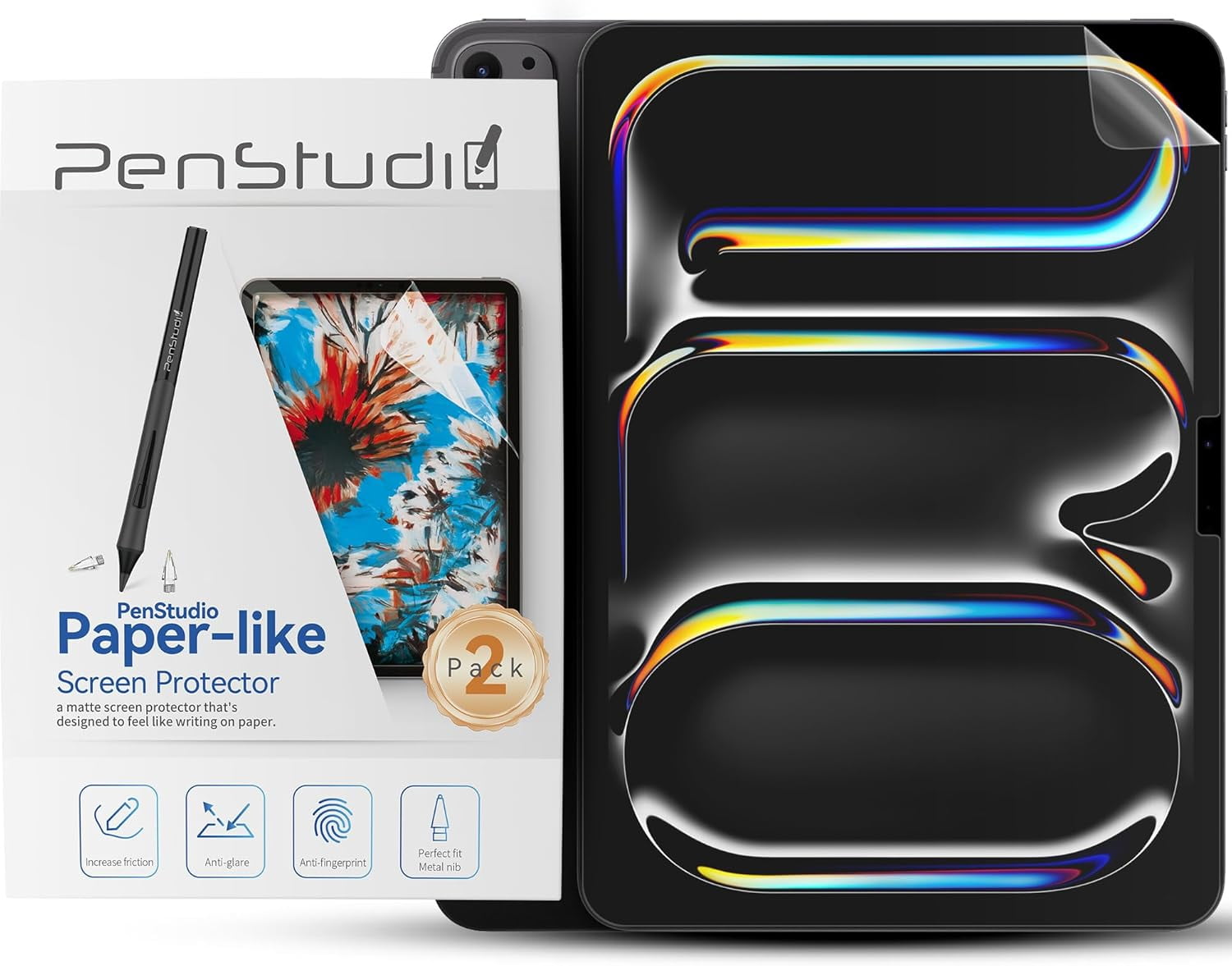 Paper-Feel Screen Protector for iPad Pro M4 11 Inch, Anti-Glare Matte ...
