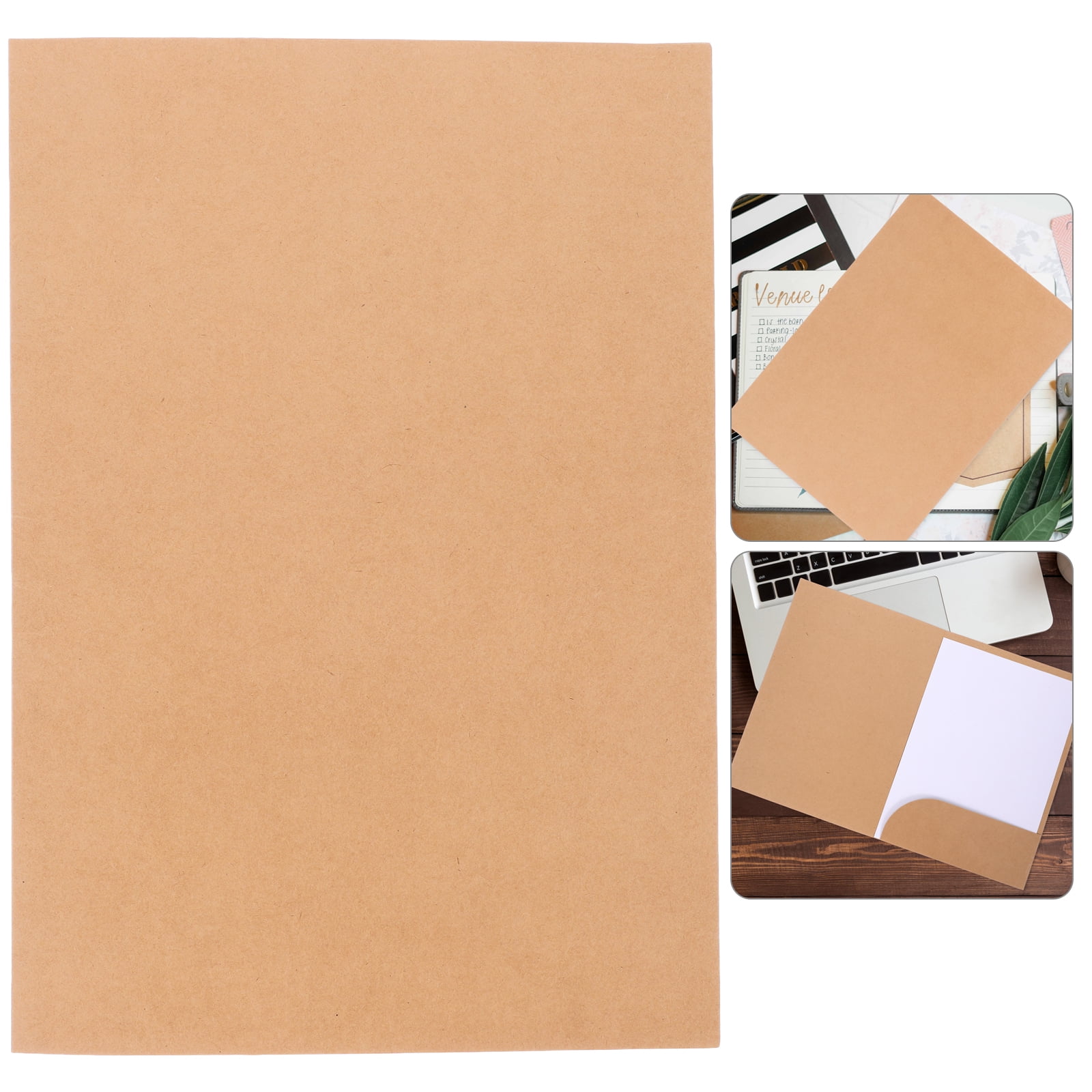 Pawsdot 10pcs Folder Organiser Kraft Paper Light Brown for Document ...