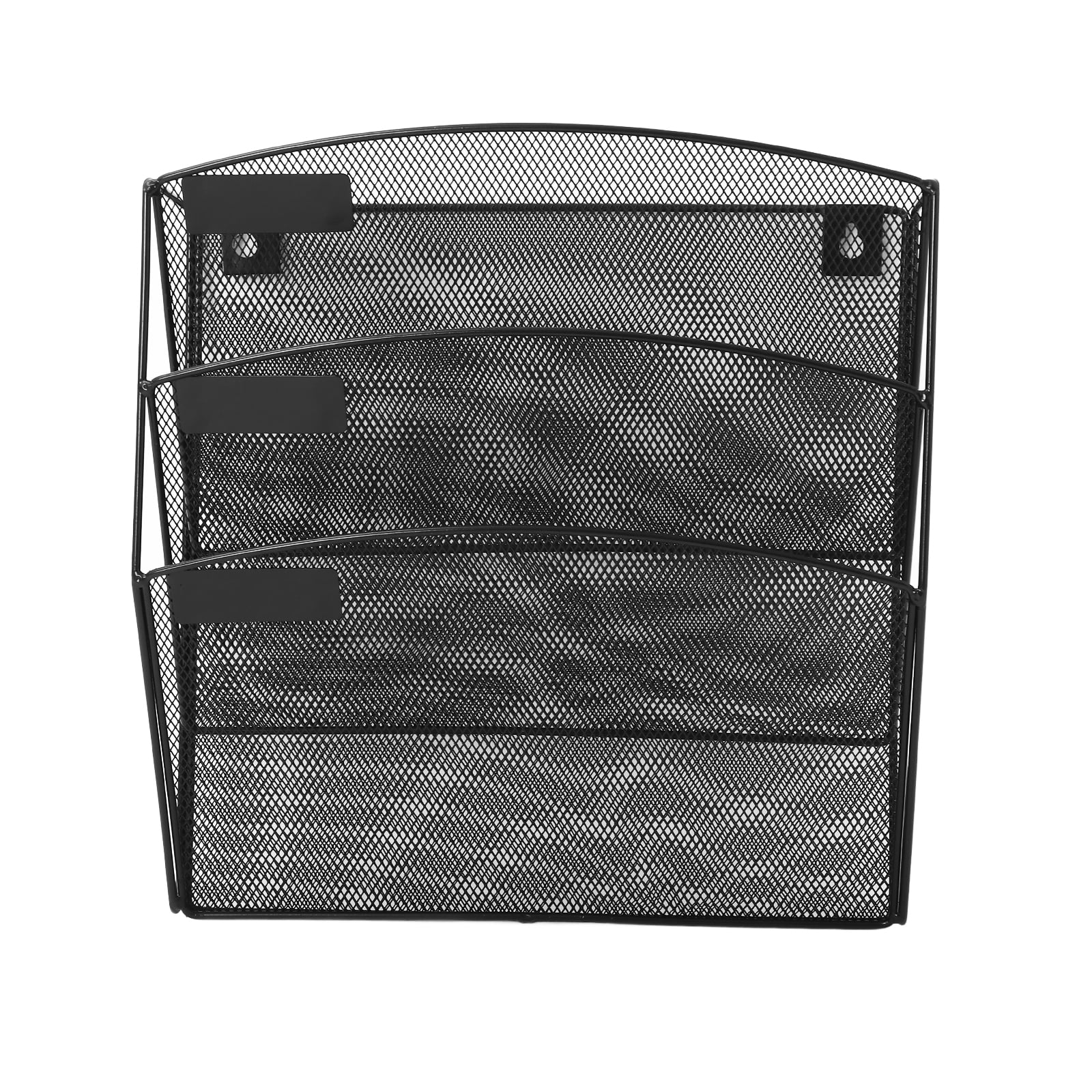 Paper File Organizer 3 Pocket Mesh Hanging Wall Rack Office - Walmart.com
