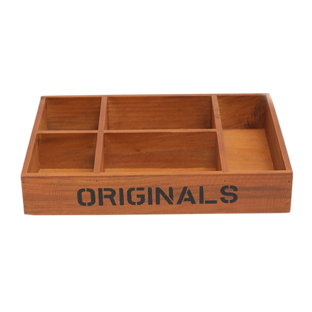 Paper File Table Shelf 5 Grids Cosmetic Shelf 2-pocket Bookcase Book ...