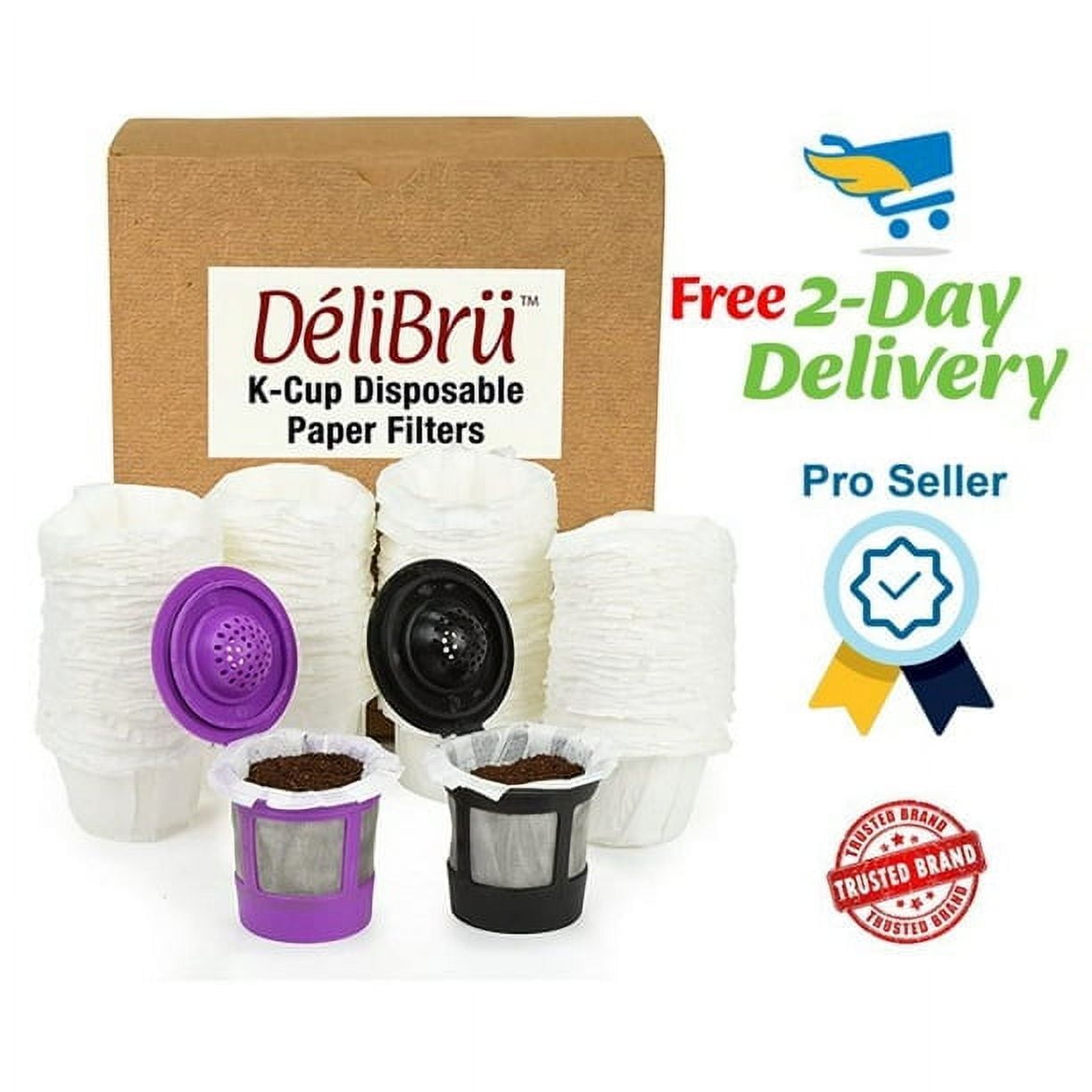 Paper Filters for Reusable Coffee Pods Fits All Brands Compatible With ...
