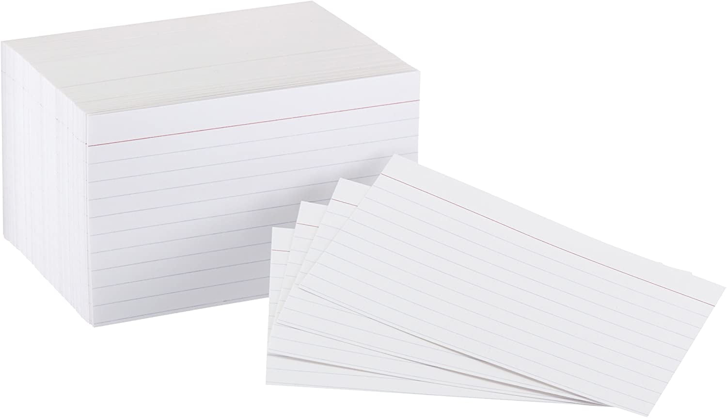 Paper Flash Ruled Index Note Cards, Heavy Weight, White, 3 x 5 Inch ...