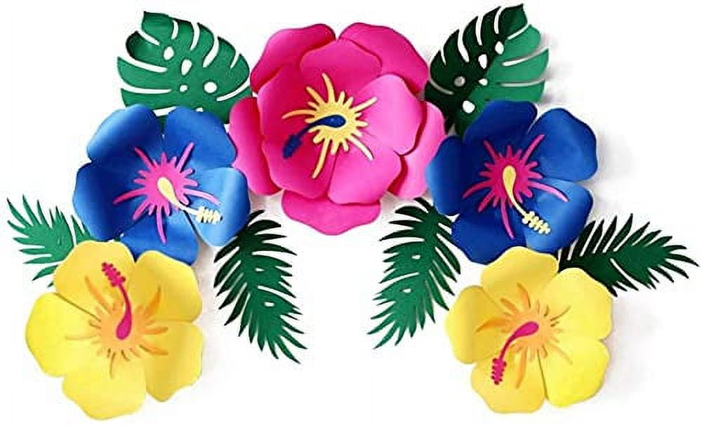 Paper Flower Decorations with Paper Leaves Handcrafted Paper Artificial ...