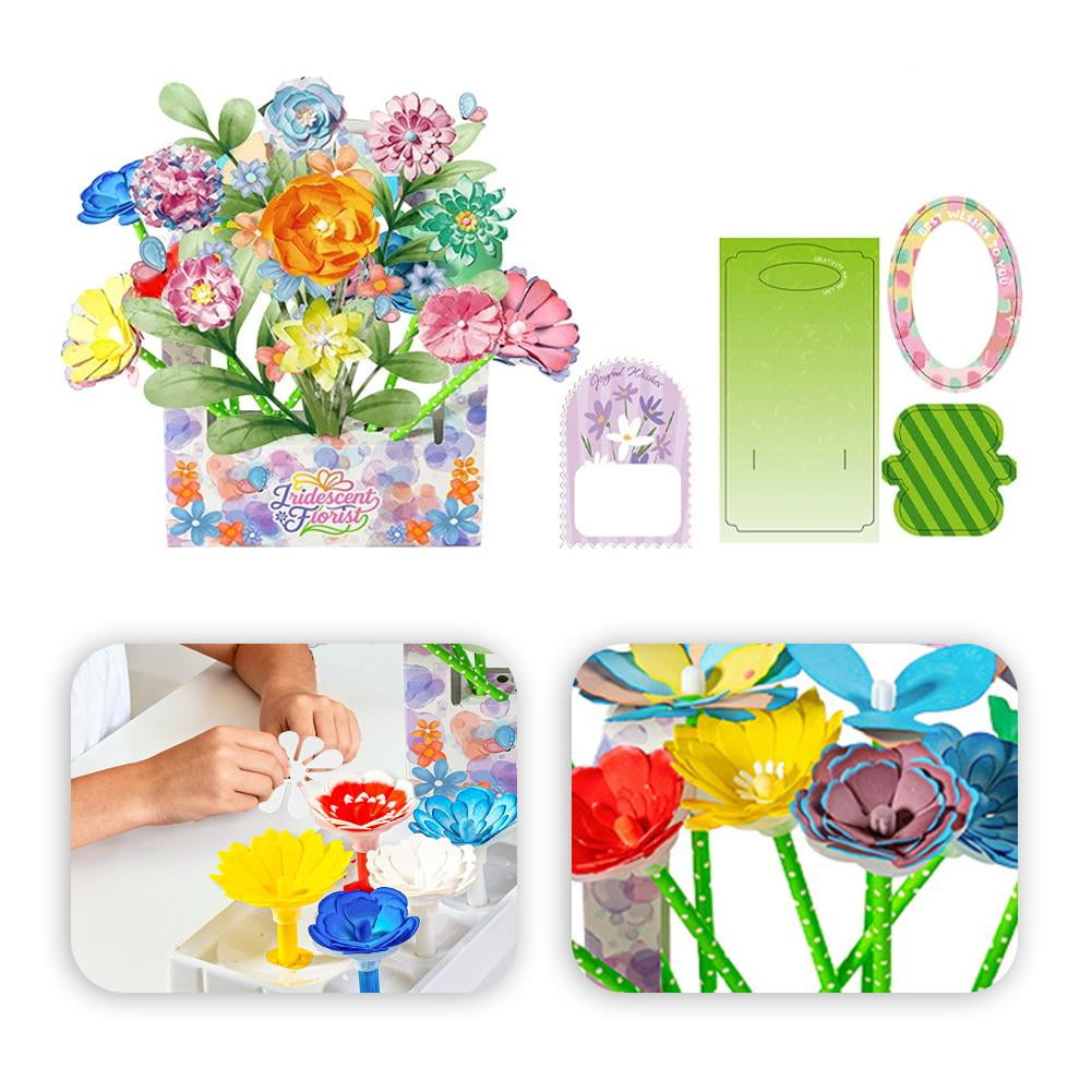 Paper Flower Science Kit, DIY Arts and Crafts Color Changing Flowers ...