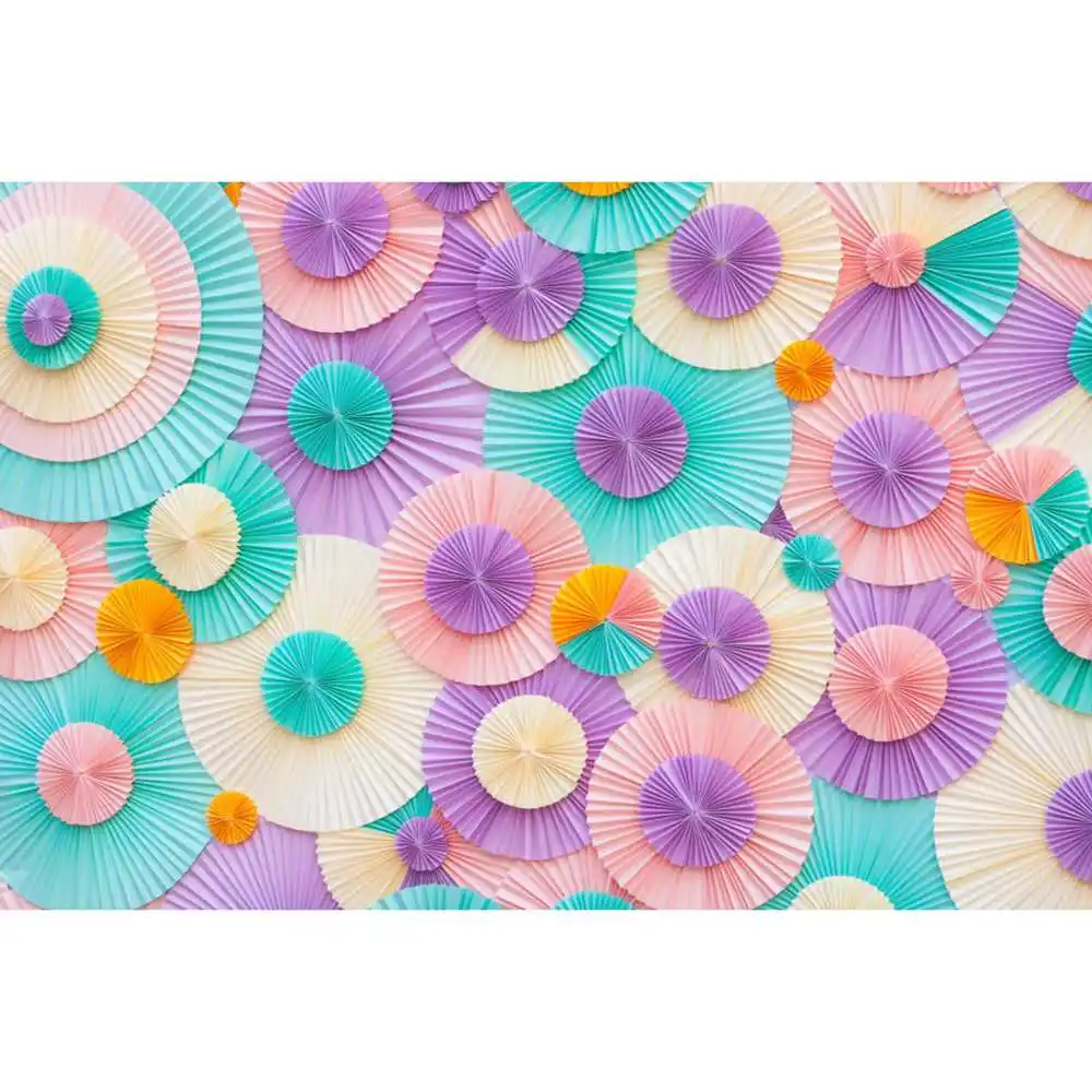 Paper Flowers Wall Backdrop Photography Mother's Day Birthday Party ...