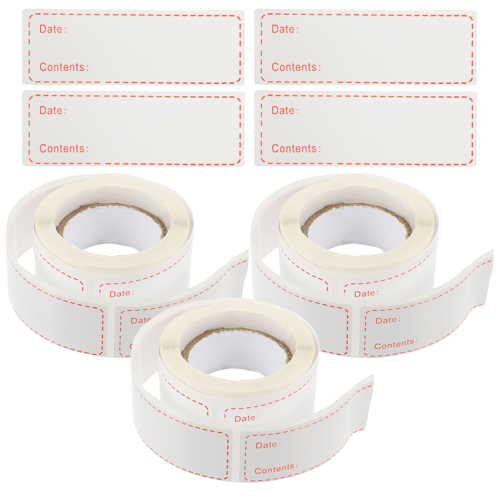 Paper Food Containers Tags Self-adhesive Label Freezer Tape Shelf Life ...