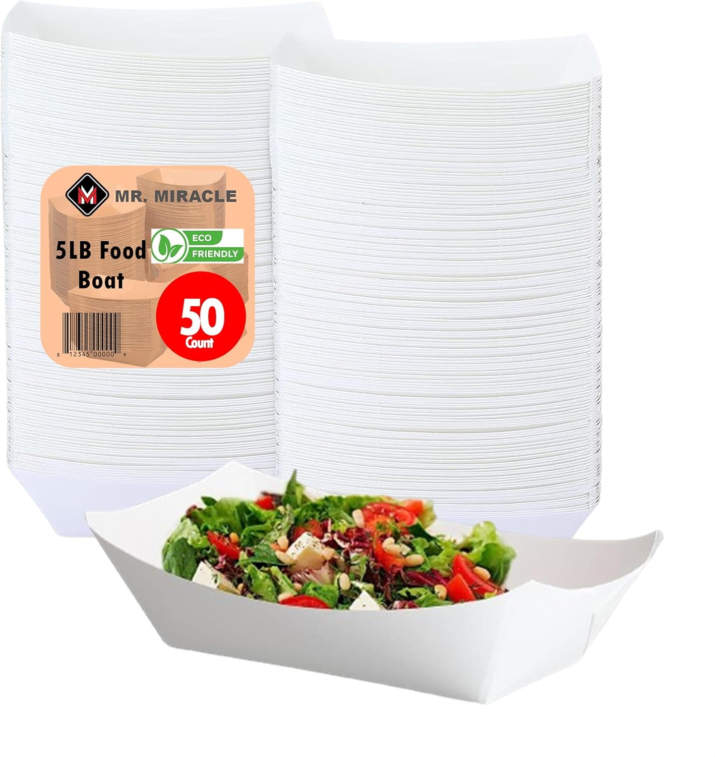 Paper Food Trays, Red & White Checkered Paper. Extra Large (5LB). 50 ...
