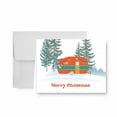 Paper Frenzy Camper Camping Christmas Holiday Cards with White ...