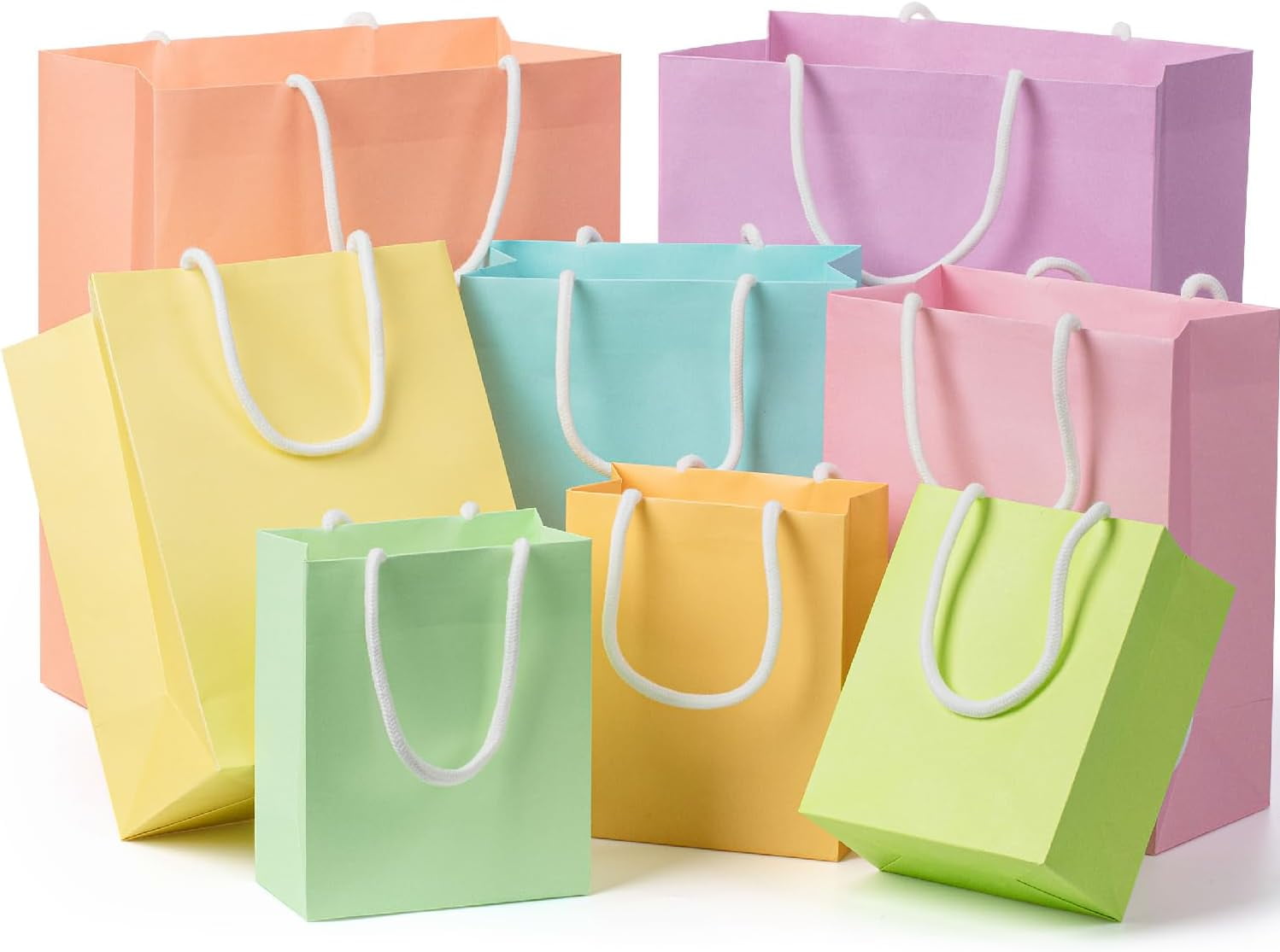 - Paper Gift Bags with Handles, Assorted Sizes, 8 Pack, Paper Bags with ...