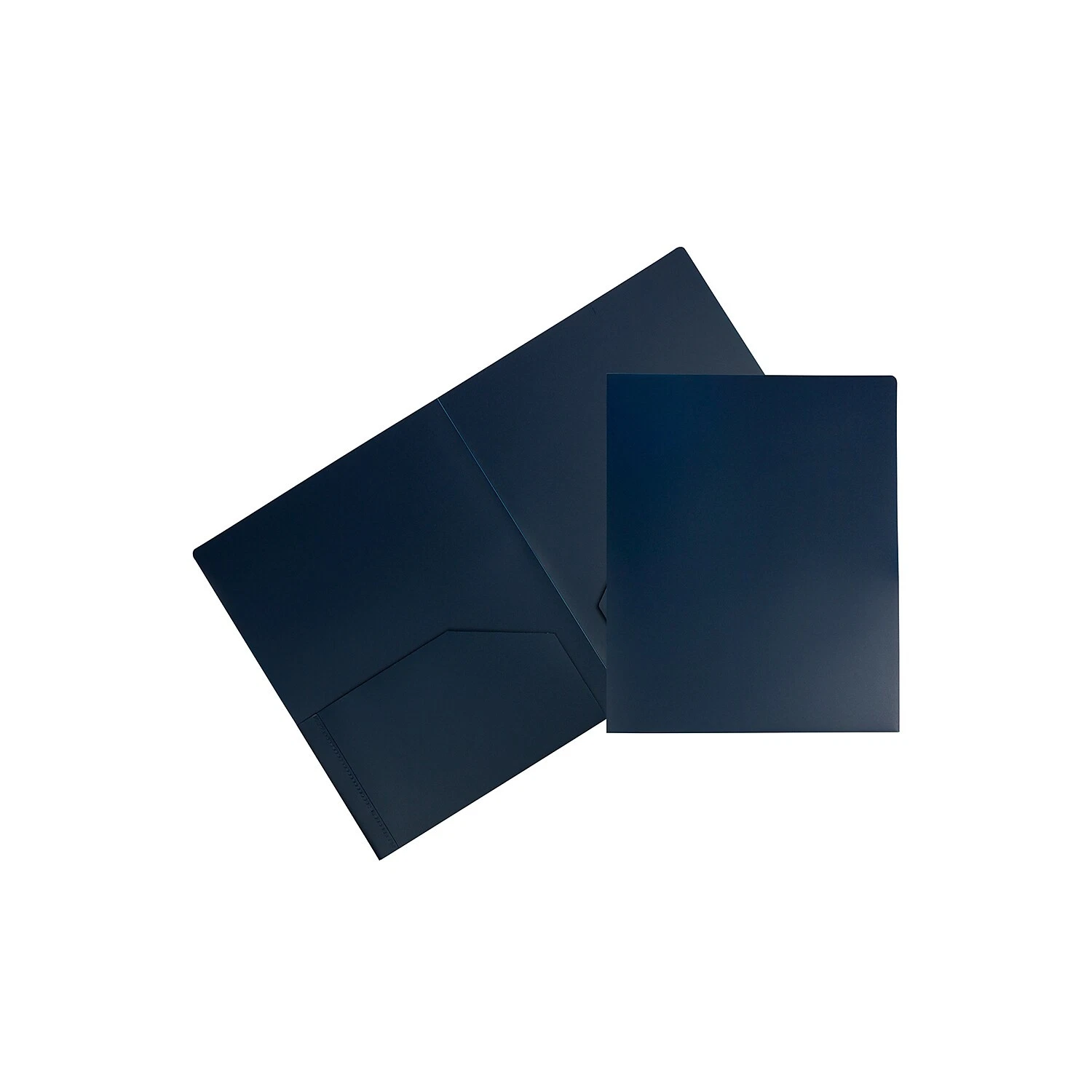 Paper Heavy Duty 2-Pocket Folders Navy Blue 6/Pack (383HNAA) - Walmart.com