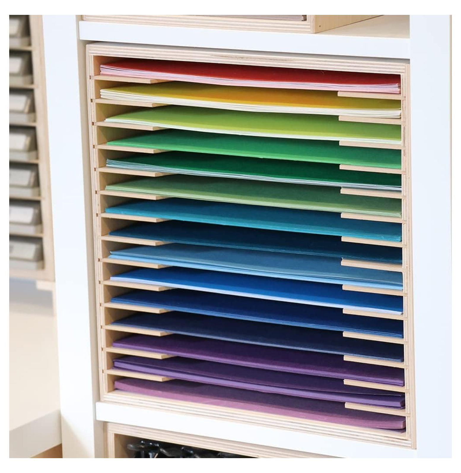 Paper Holder for 12x12 - 15 Slot (fits Kallax Shelf), 12x12 for - 15 ...