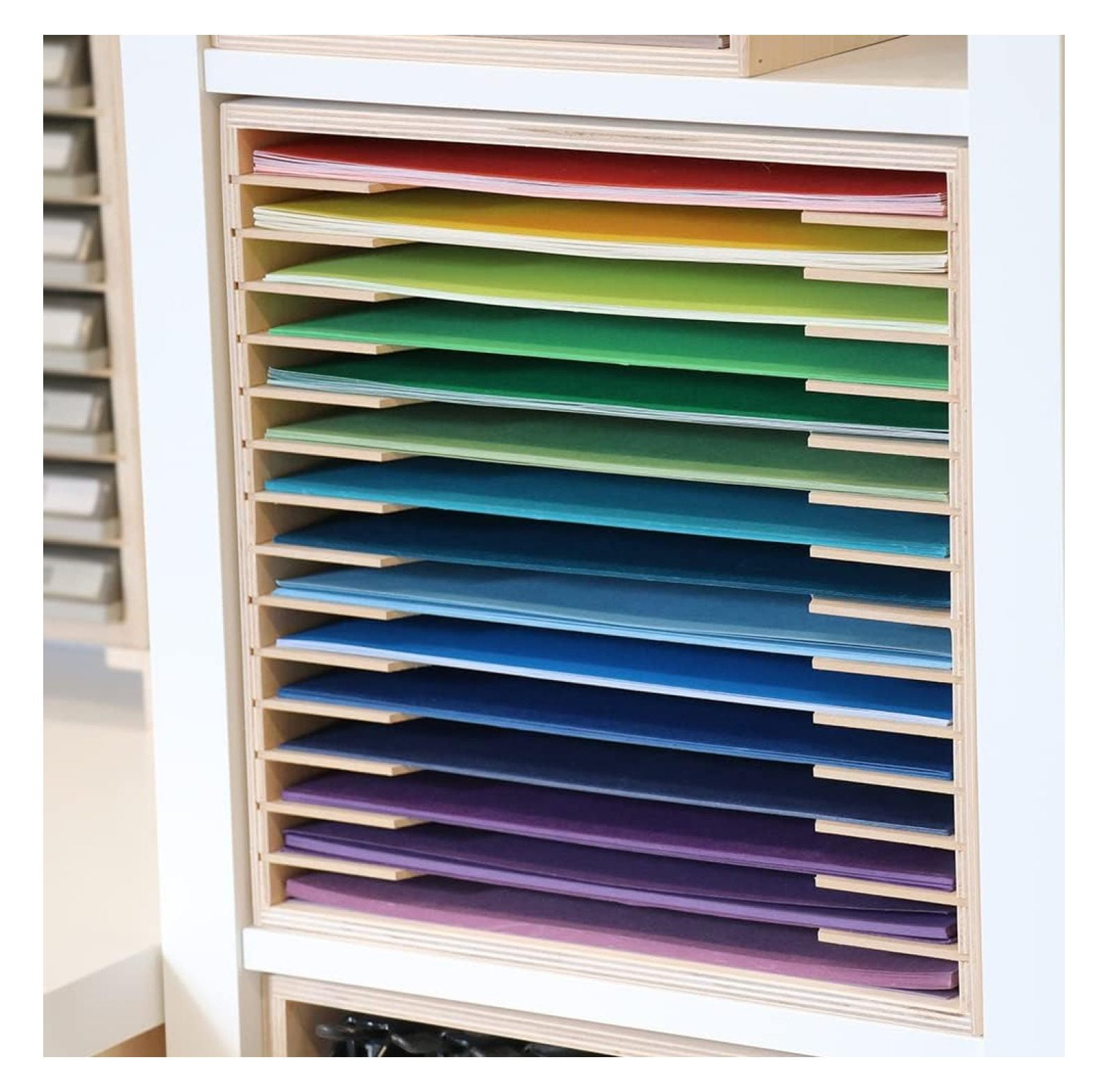 Paper Holder for 12x12 - 15 Slot (fits Kallax Shelf), 12x12 for - 15 ...