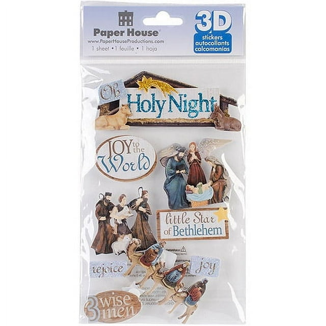 Paper House 3D Sticker - Walmart.com