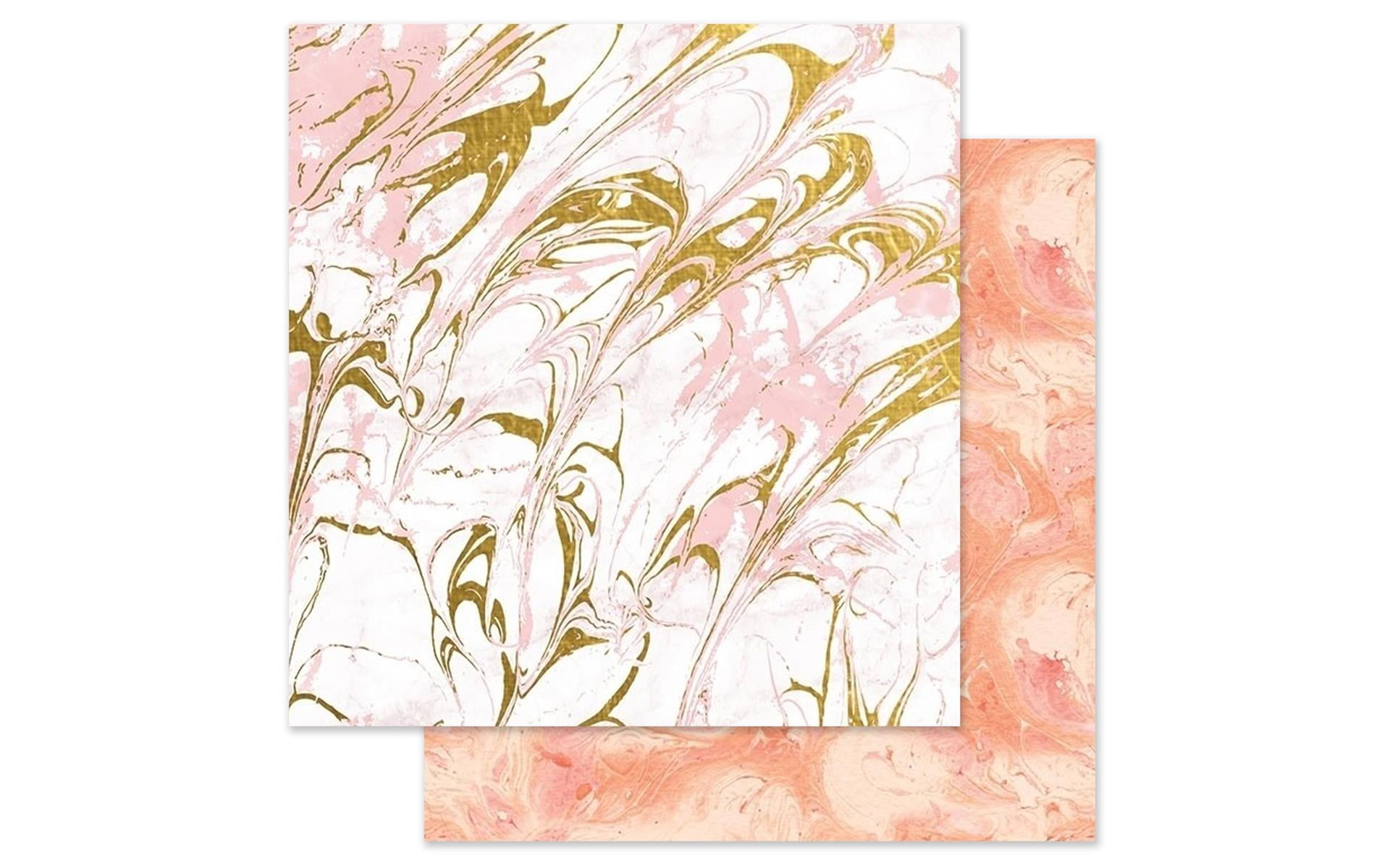 Paper House Paper 12x12 Marble Pink (15 sheets) - Walmart.com