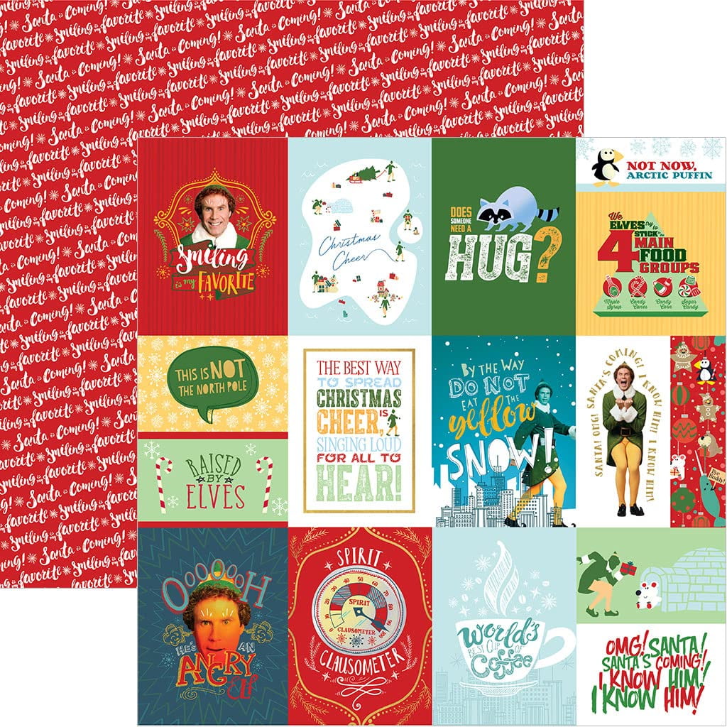 Paper House Productions Buddy RRF12 The Elf Scrapbook Paper, Multi ...