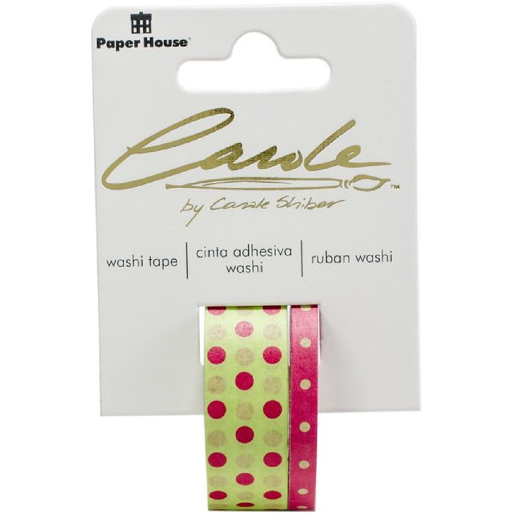 Paper House Productions Carole Shiber Perky Polka Dots Green & Fuchsia ...