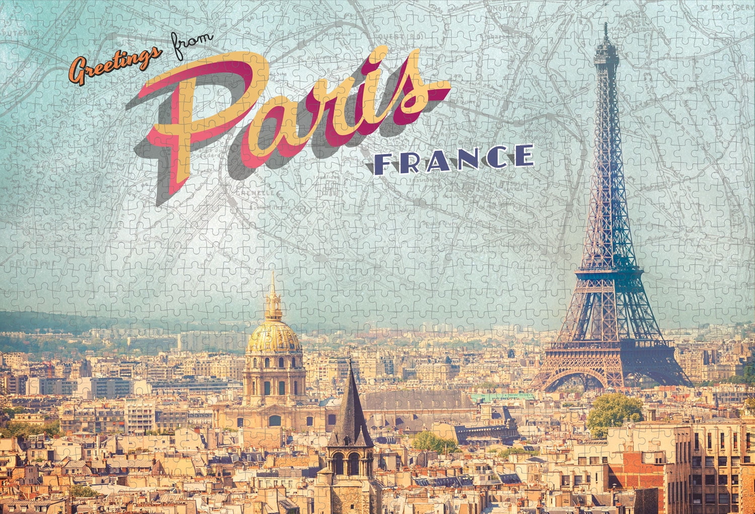 Paper House Productions Greetings from Paris 1000-piece Jigsaw Puzzle ...