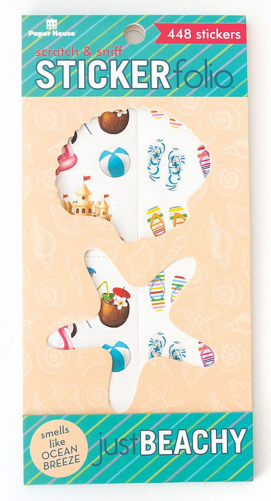 Paper House Productions Just Beachy Scratch & Sniff Sticker Folio for ...