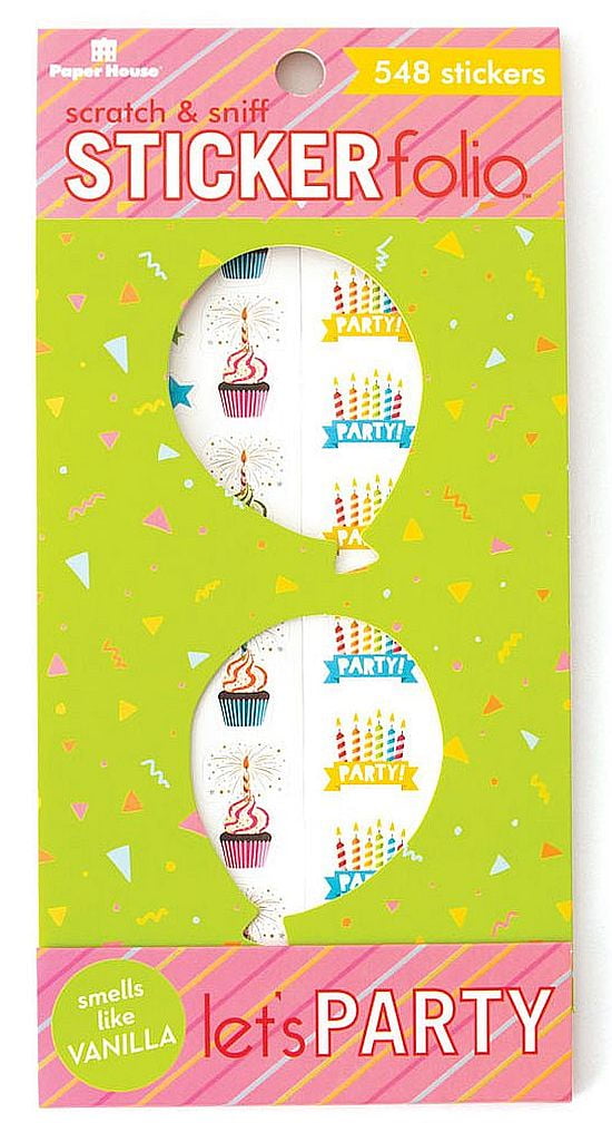 Paper House Productions Let's Party Scratch & Sniff Sticker Folio for ...