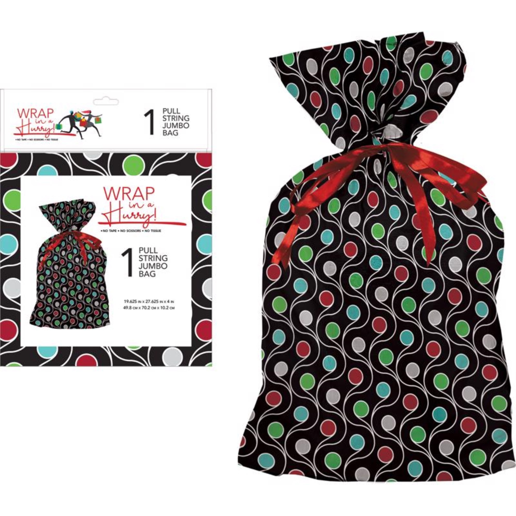 Paper Images Multi-Color Pull String Jumbo Sack - Walmart.com