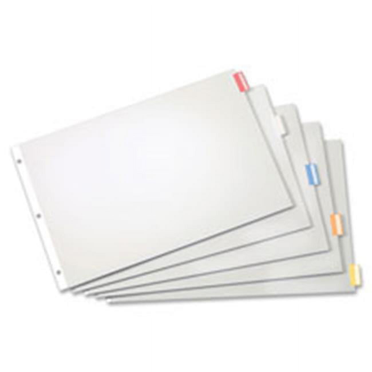 Paper Insertable Index Dividers, 8-Tab, 11 in. x 17 in., Multi ...