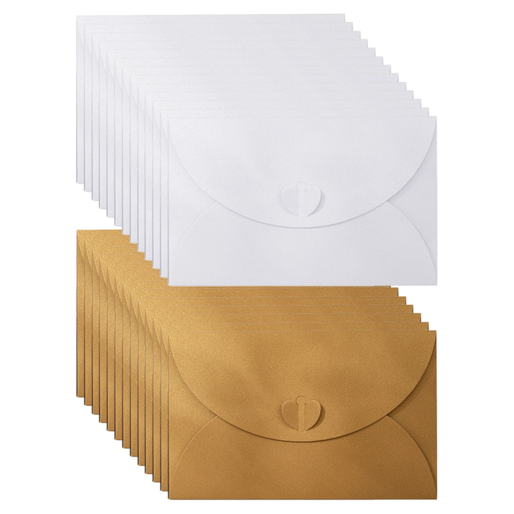 Paper Invitations Envelopes Envelopes 26 Pack Heart Clasp Tiny Items ...