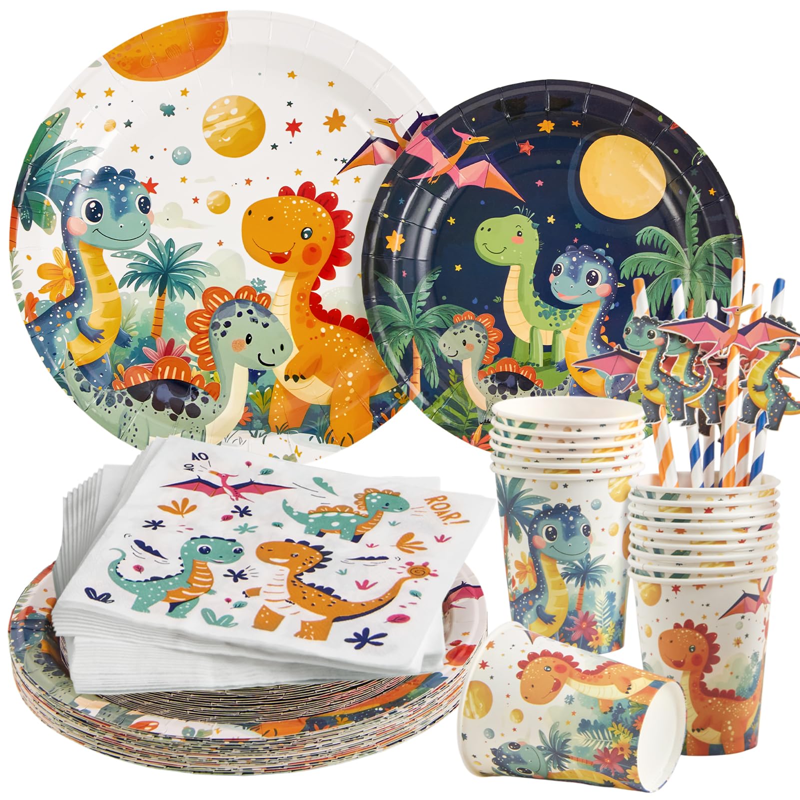 Paper Jazz DinosaurTRDN Birthday Party Decorations for Kid Jurassic ...