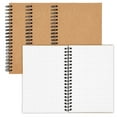 Paper Junkie 4 Pack Spiral Notebook with Graph Paper 5x7 Inches Brown ...