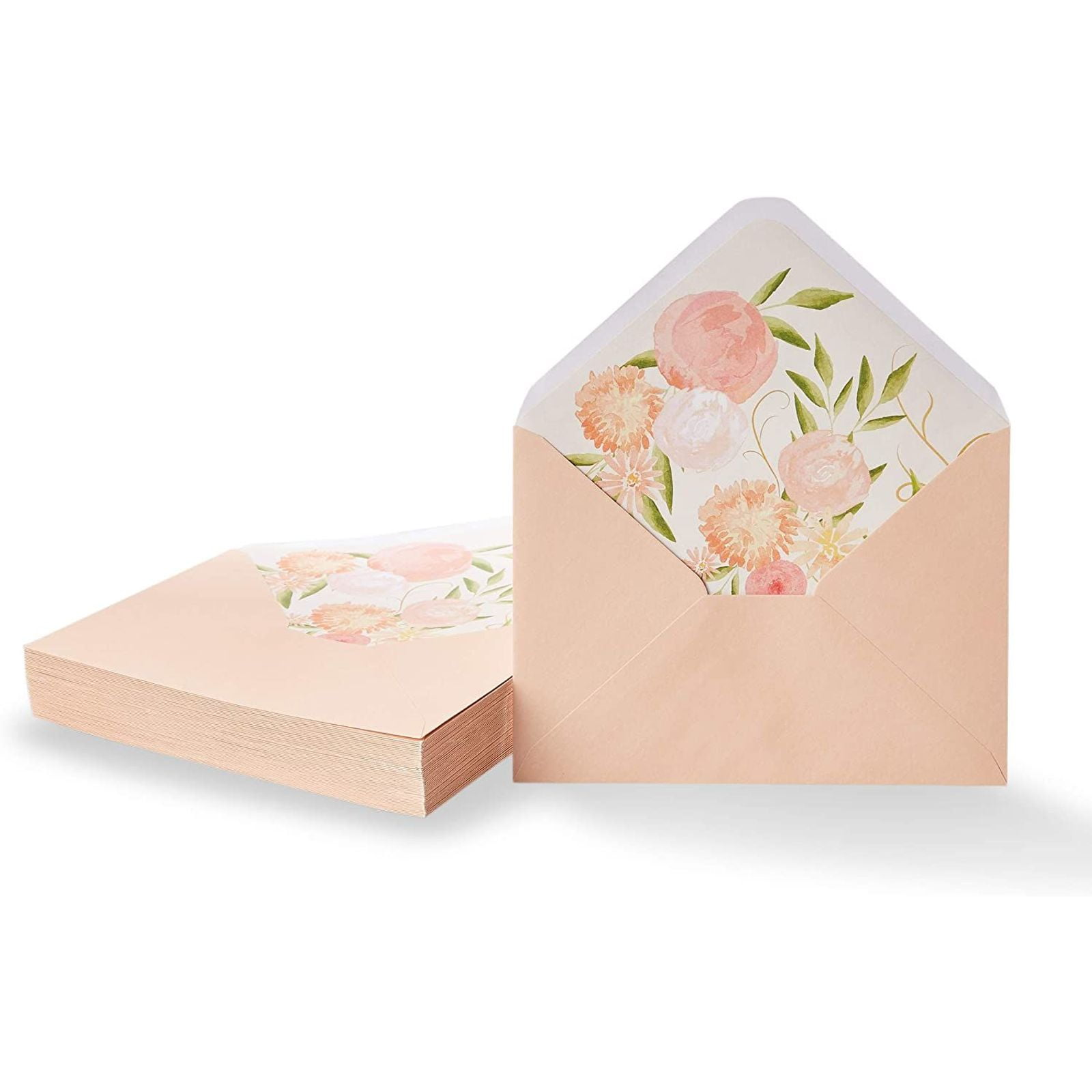 Paper Junkie Floral Envelopes for Invitations, Greeting Cards (Blush ...
