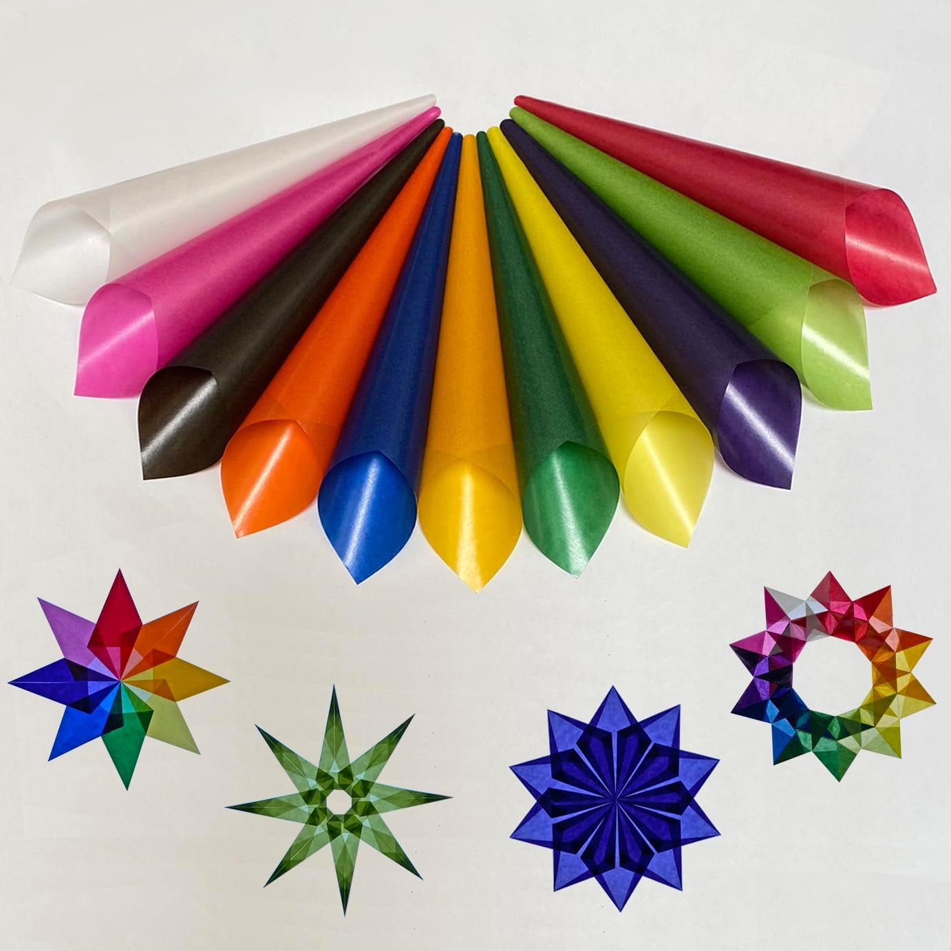 Paper, Kite Paper. Approx 8x8 inch Squares. for Making Window Stars ...