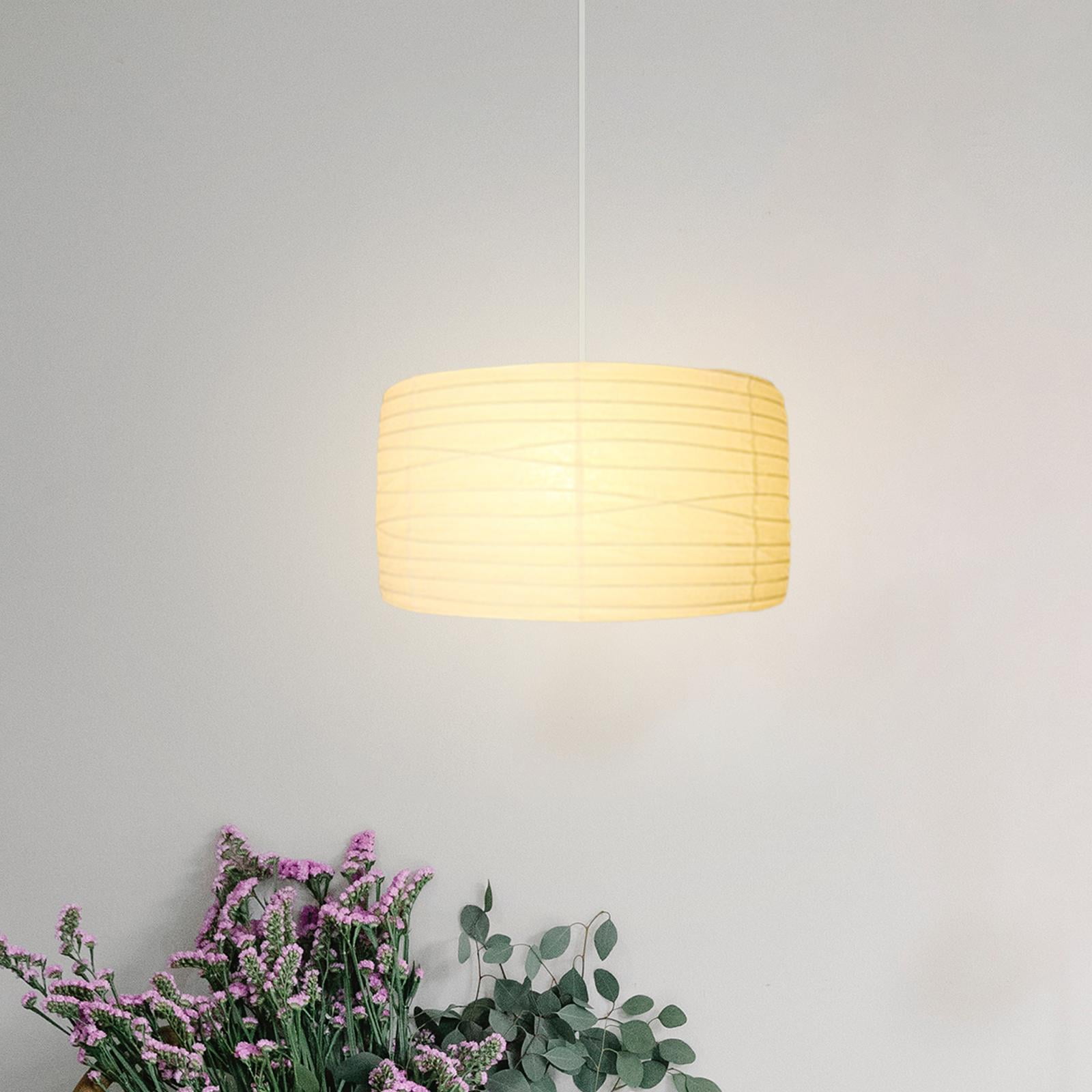 Paper Lamp Shades Paper Lampshade Ambient Lampshade Handmade White Floor Lampshade Hanging Lamp Shade for Living Room Pendant Lights Ceiling