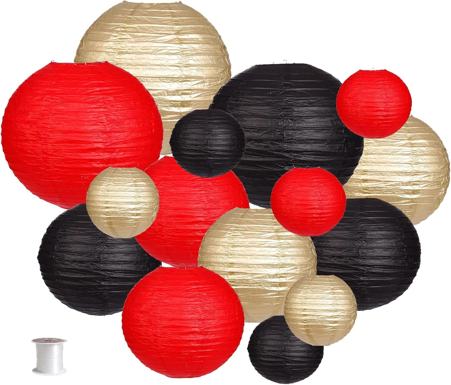 Paper Lantern Decorations, Round Hanging Paper Lantern Decorations for ...