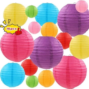 10PCS 4Inch Small Chinese Paper Lanterns, Round Hanging Decor for ...