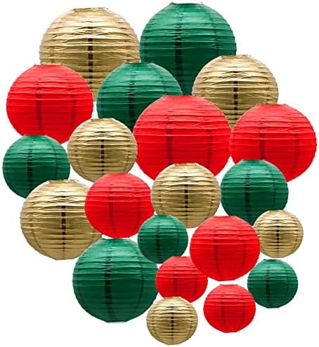 Paper Lanterns Decorative, Round Hanging Lantern for Italian Party ...