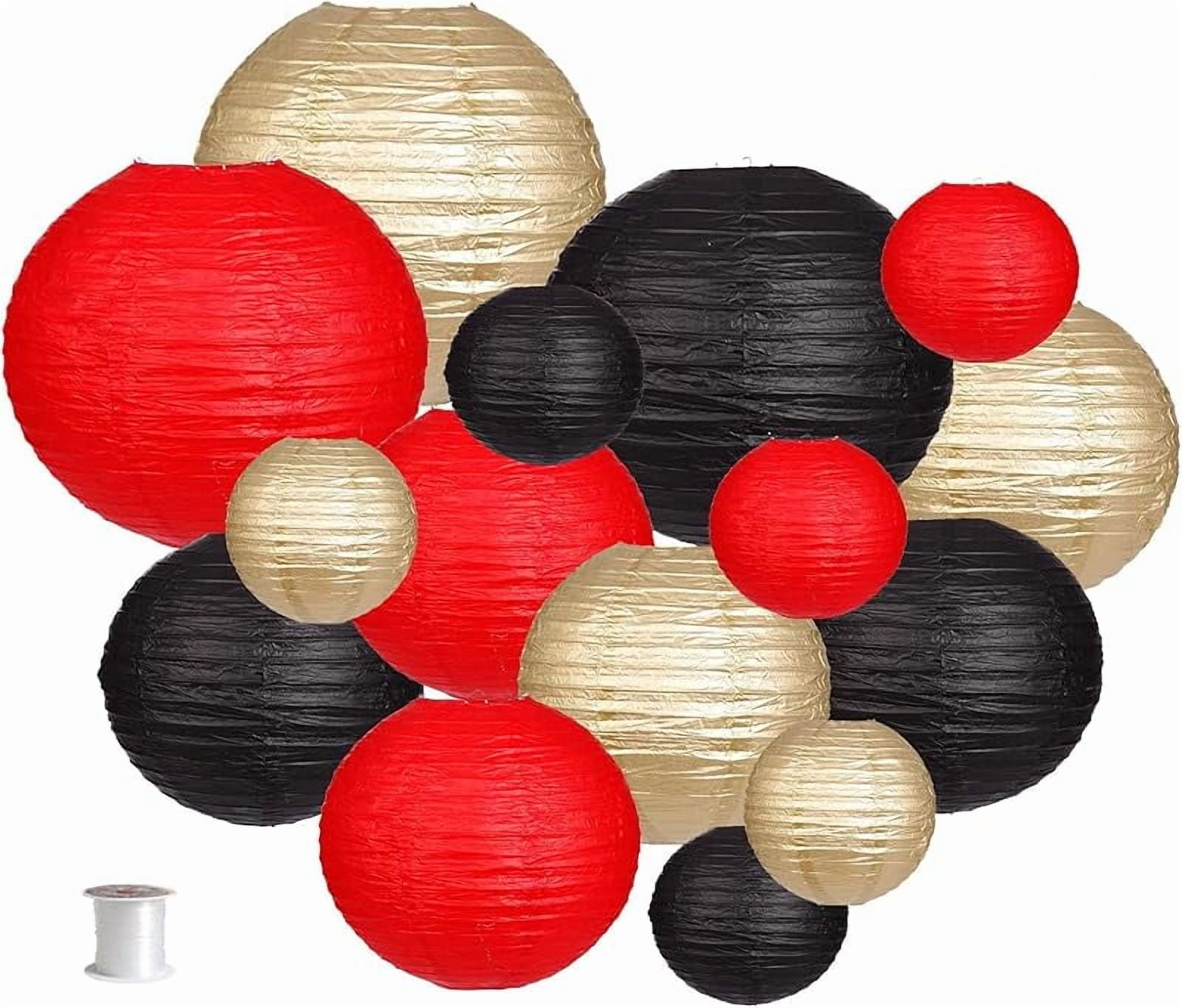 Paper Lanterns Decorative, Round Hanging Paper Lanterns Decorations for ...