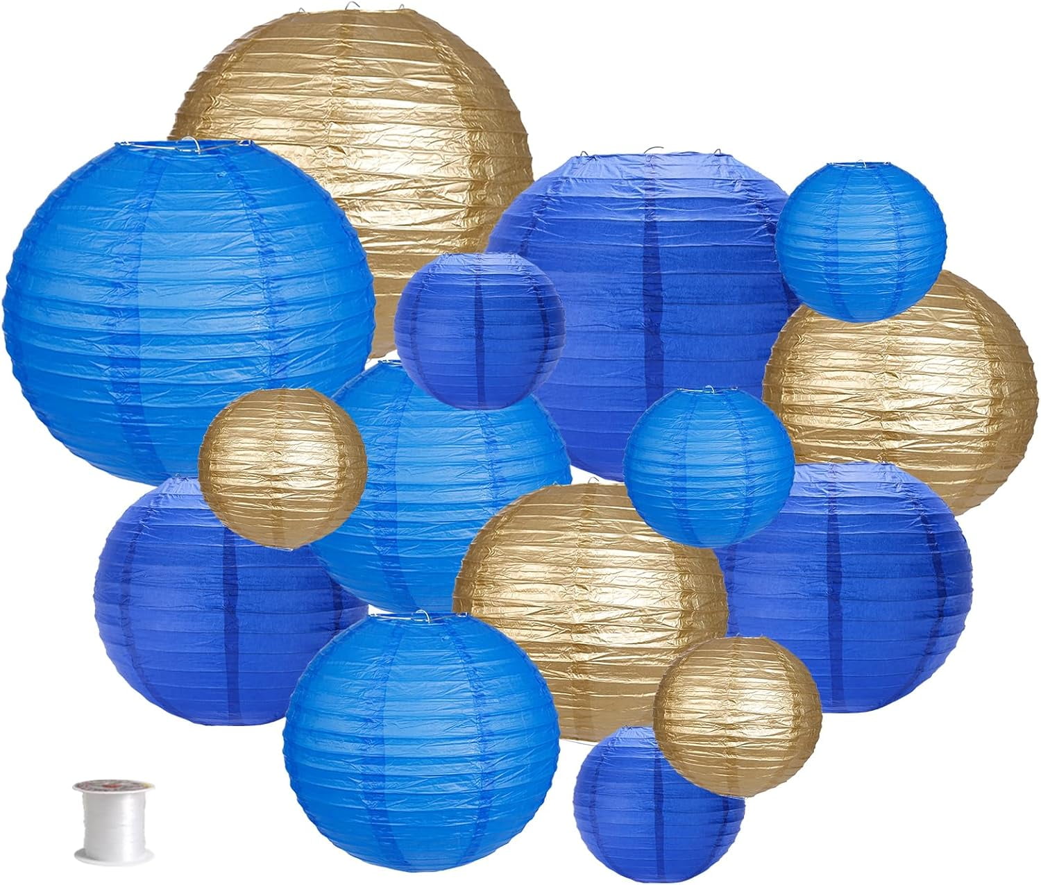 Paper Lanterns Decorative, Round Hanging Paper Lanterns Decorations for ...