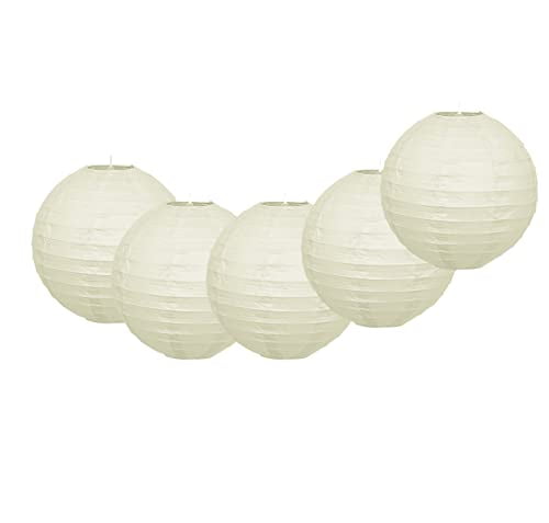 Paper Lanterns, LOLASATURDAYS Ivory Paper Lanterns Party Decorations ...