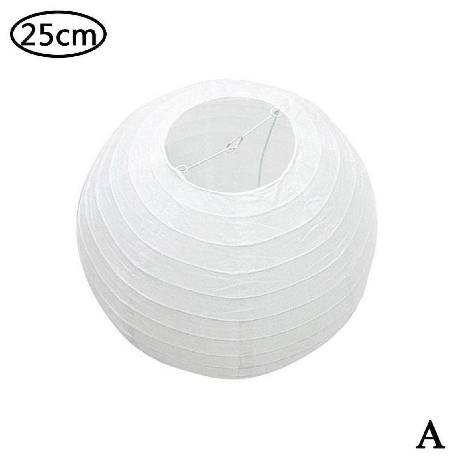 Paper Lanterns Round White Paper Light Shade Lantern Large Circle ...
