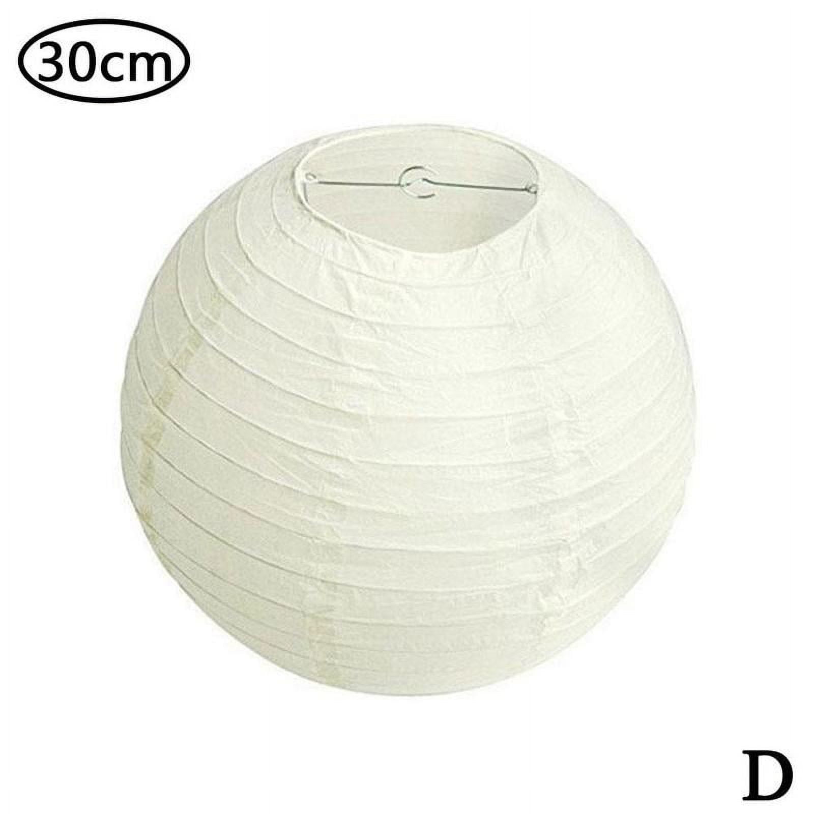 Paper Lanterns Round White Paper Light Shade Lantern Large Circle ...