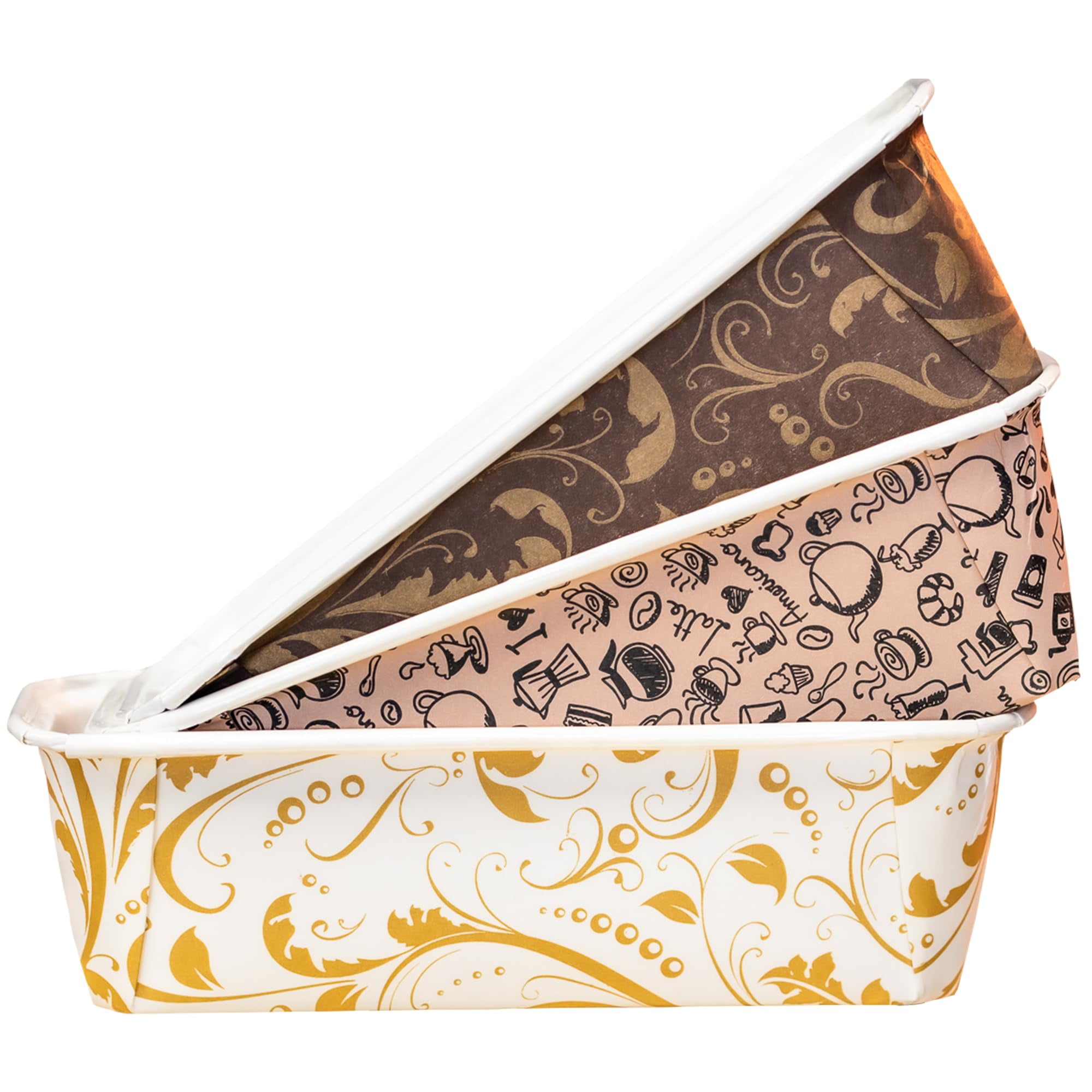 Paper Loaf Cake Pan Set - 24pcs, 6.25” x x 2”, 12oz - Oven, Microwave ...