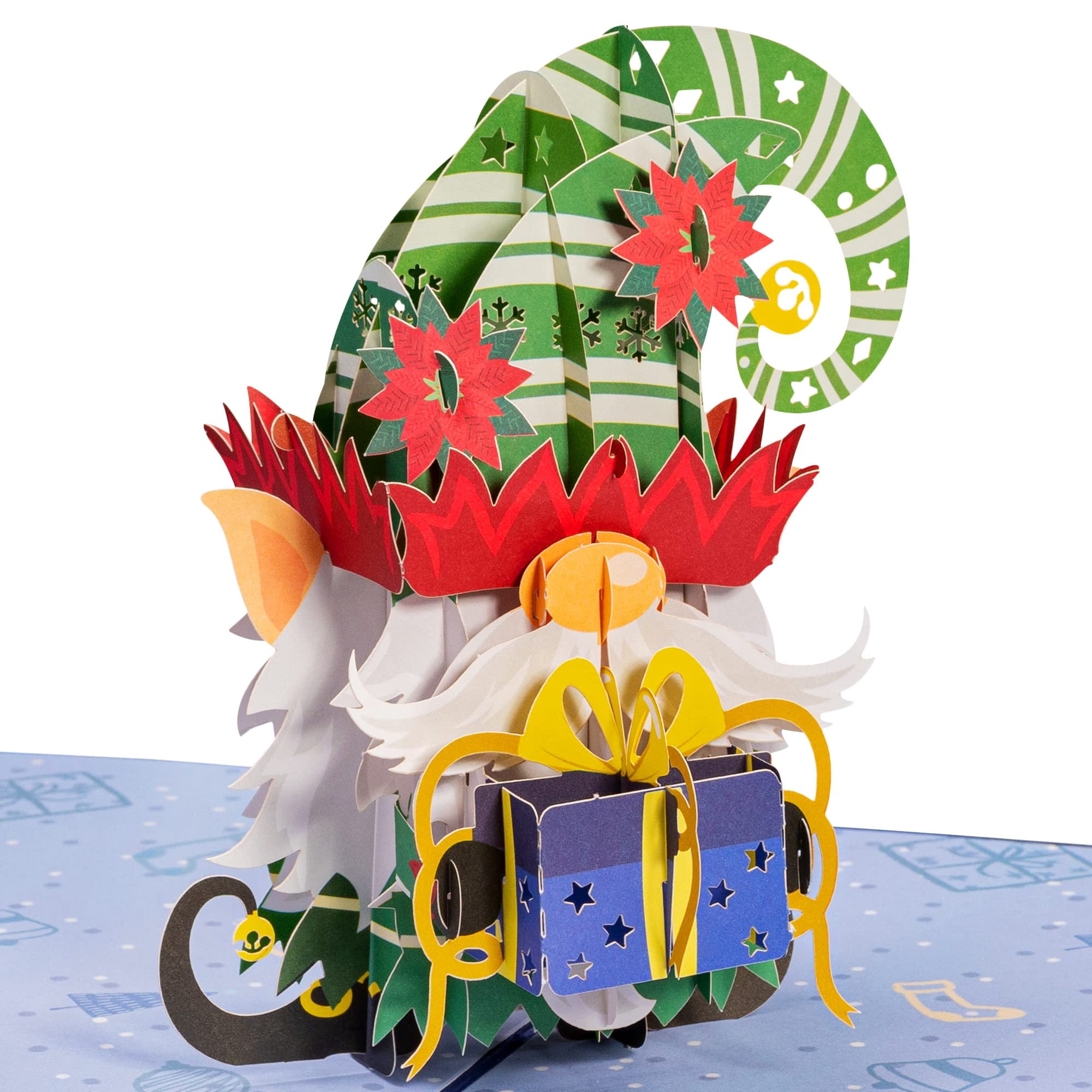 Paper Love 3D Elf Gnome Pop Up Christmas Card, Gift For Christmas or ...